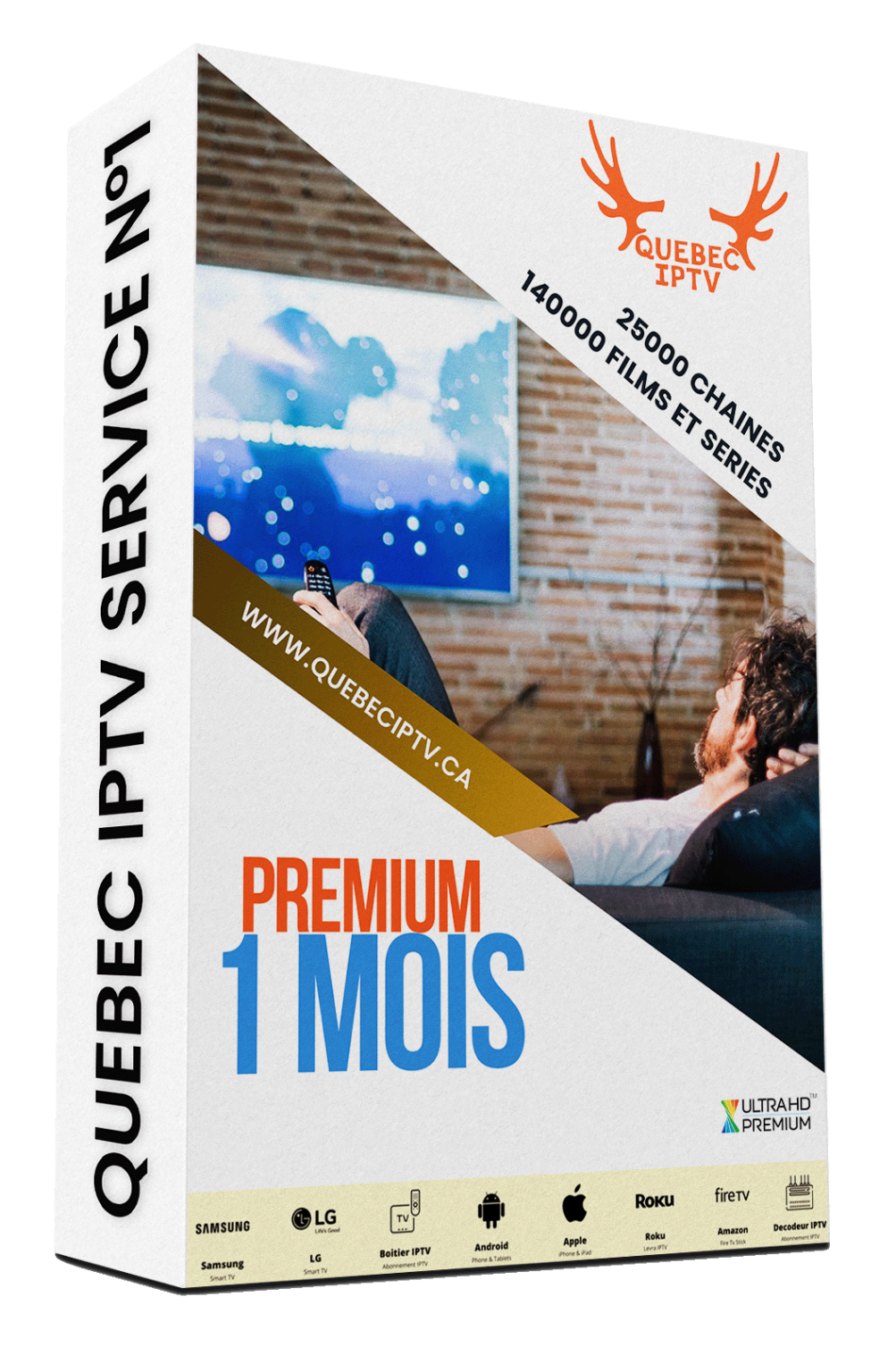 Checkout 1 Month IPTV Subscriptions Premium - Quebec IPTV